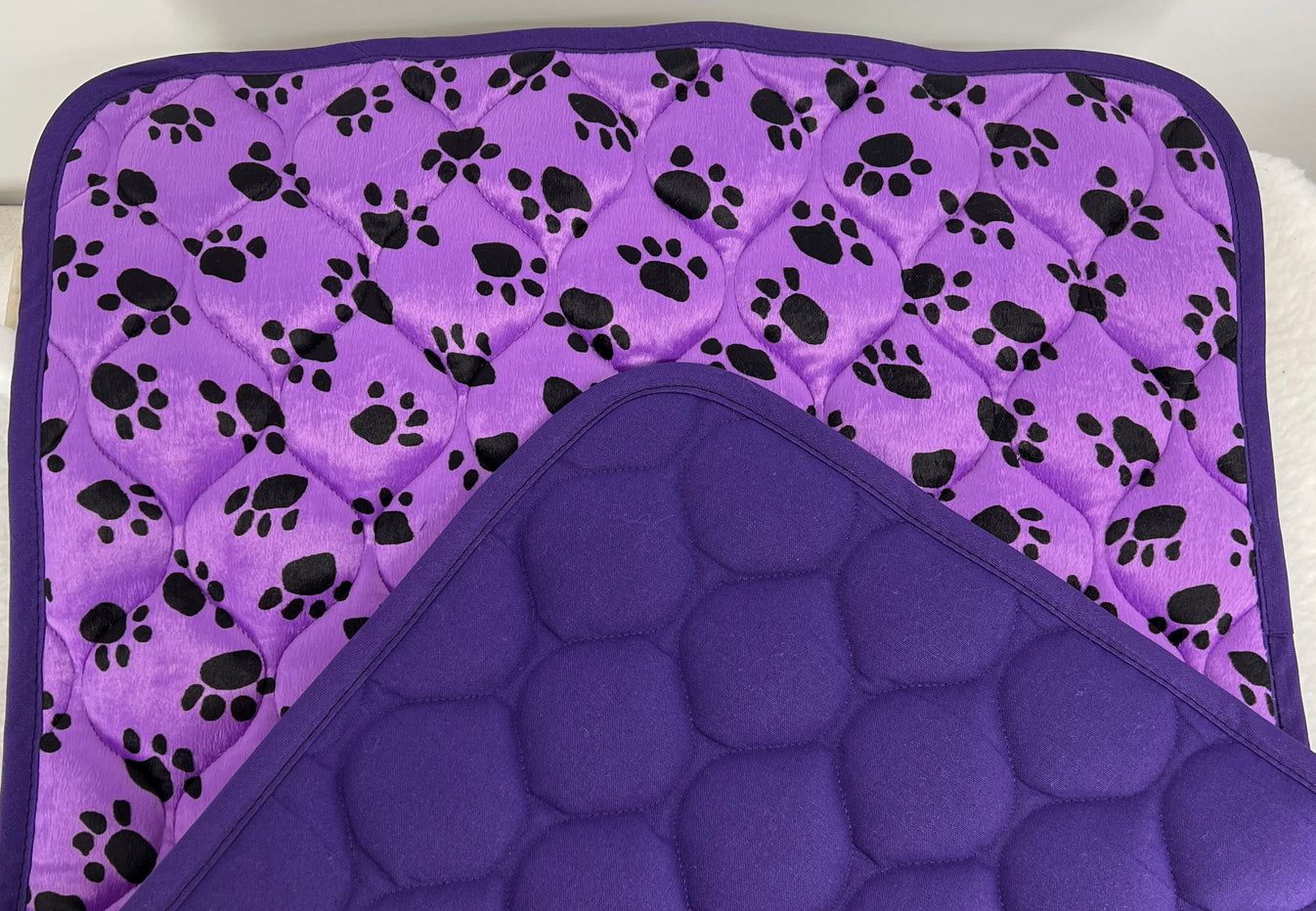Tuff Pads- Paw Print Velour – FMS Dog Beds