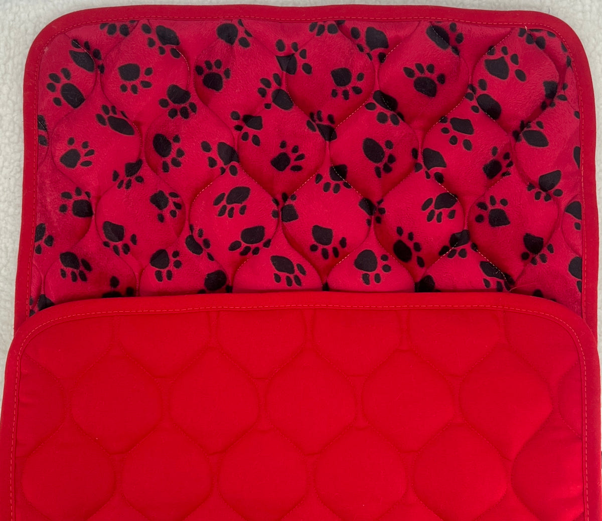 Tuff Pads- Paw Print Velour – FMS Dog Beds